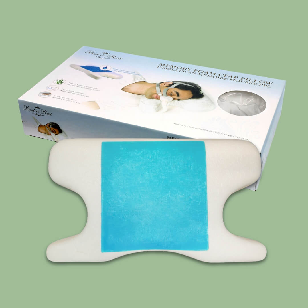Best in Rest Memory Foam CPAP Pillow with Cooling Gel - Stay Cool ...