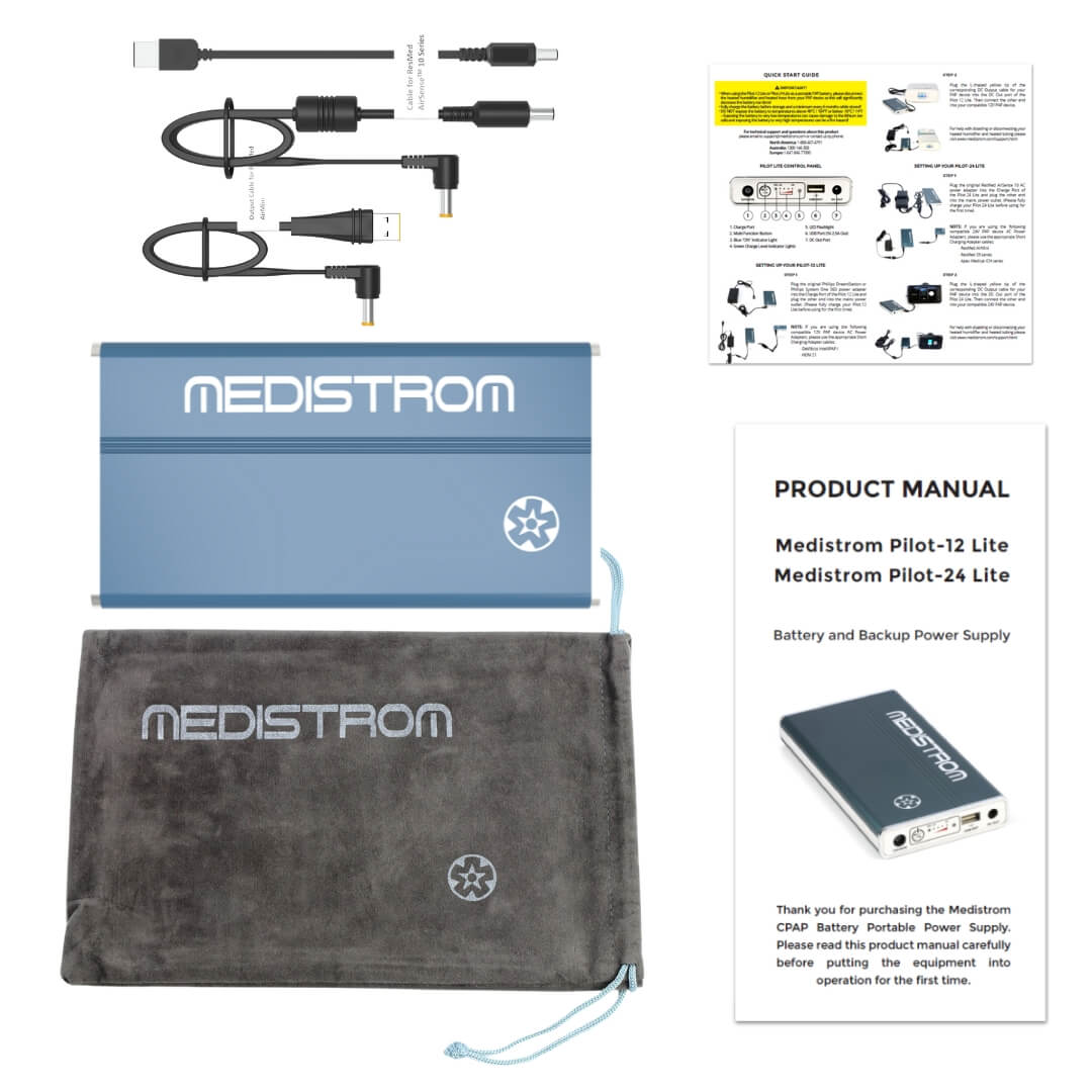 Medistrom Pilot-24 Lite CPAP Battery - Reliable 24V Backup Power for ...